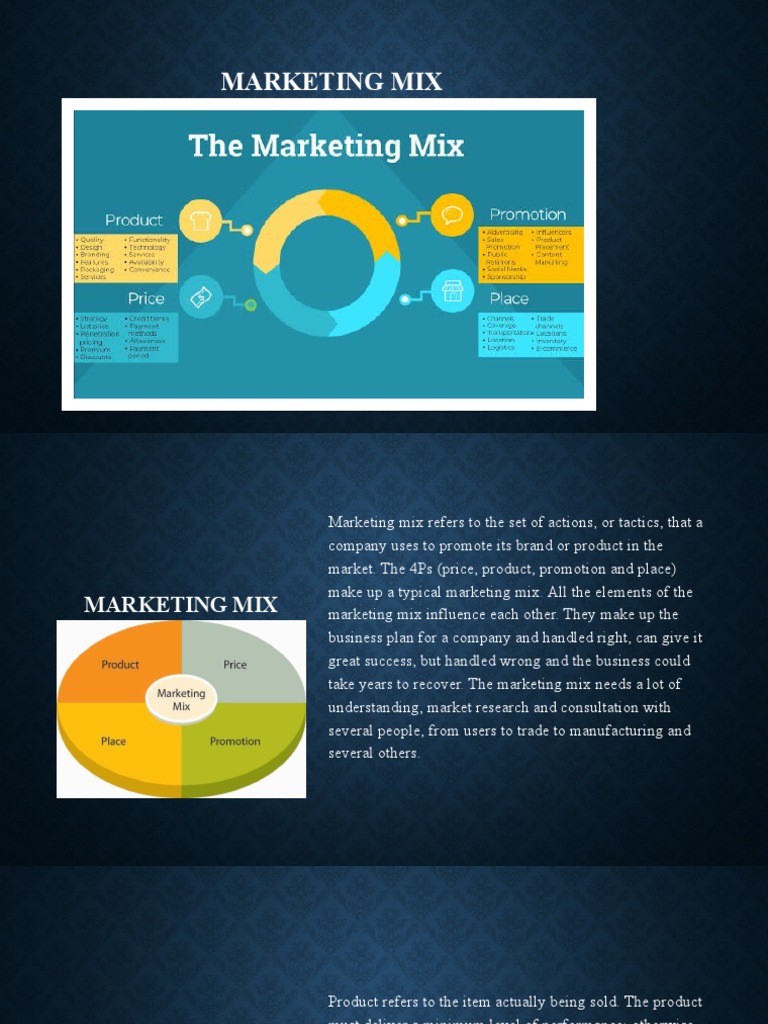 Understanding the Marketing Mix Essentials | PDF | Pricing | Marketing