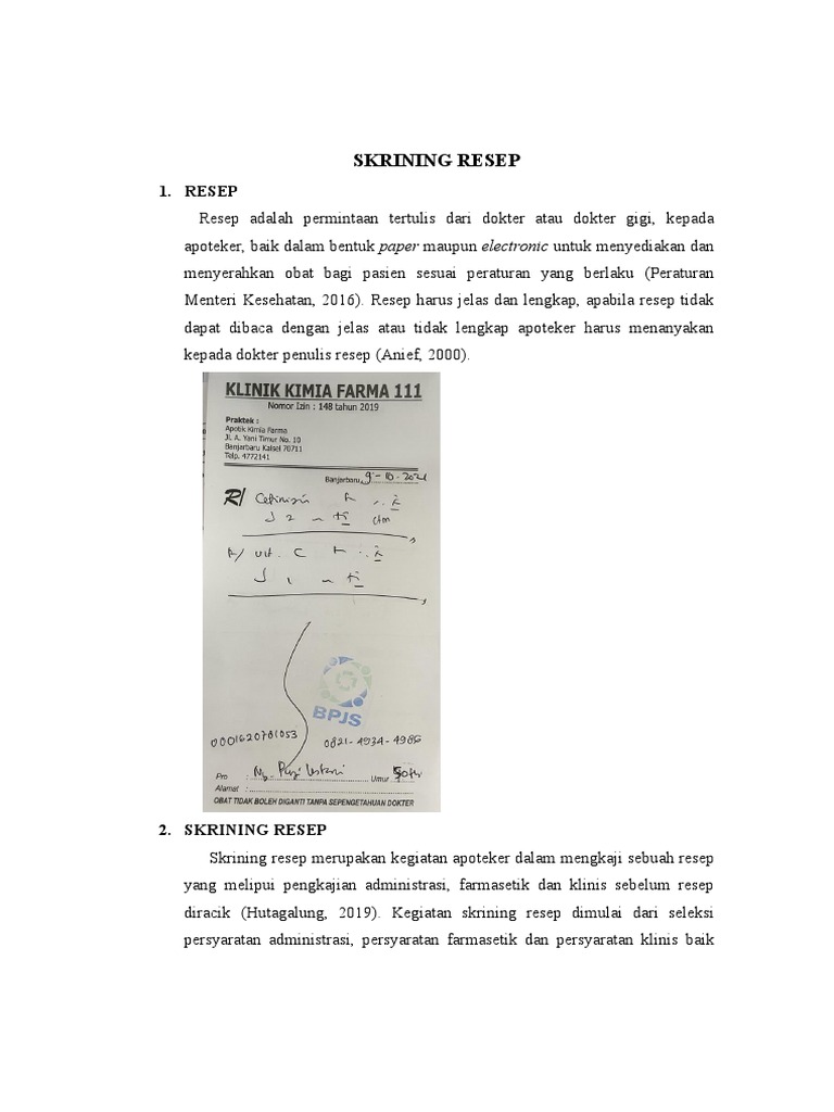 Resep Dokter 3 | PDF