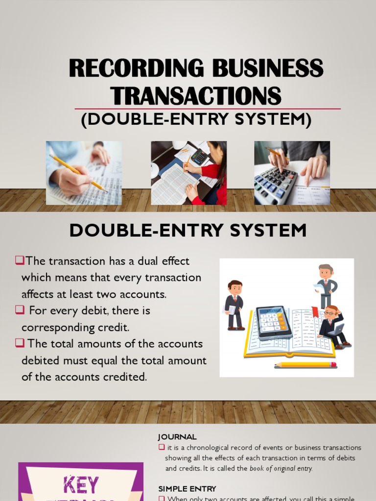 Recording Business Transactions Explained | PDF | Debits And Credits ...