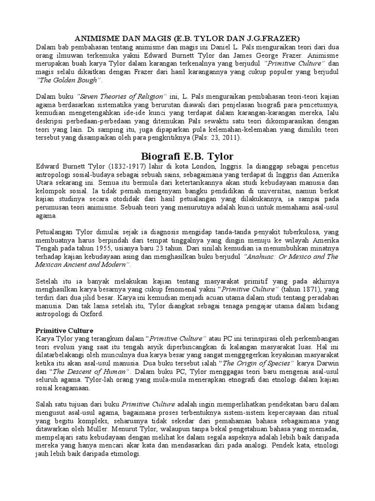 Animisme Dan Magis | PDF | Agama & Spiritualitas