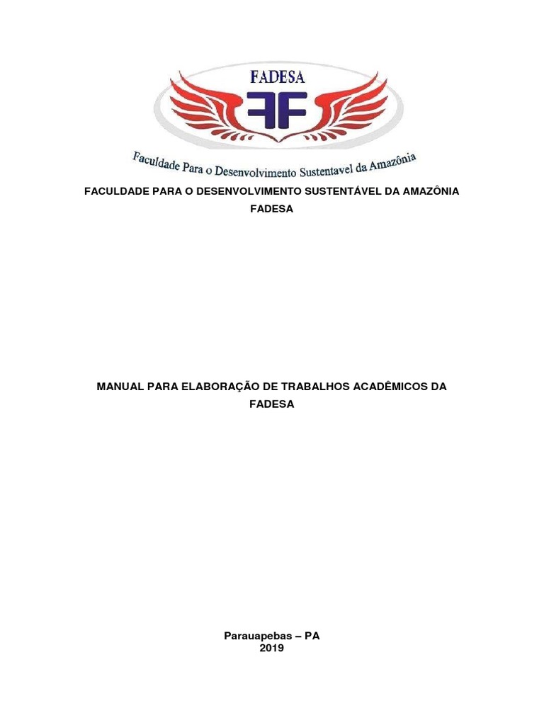 Manual de Trabalhos Acadêmicos FADESA | PDF | Citação | Sociologia