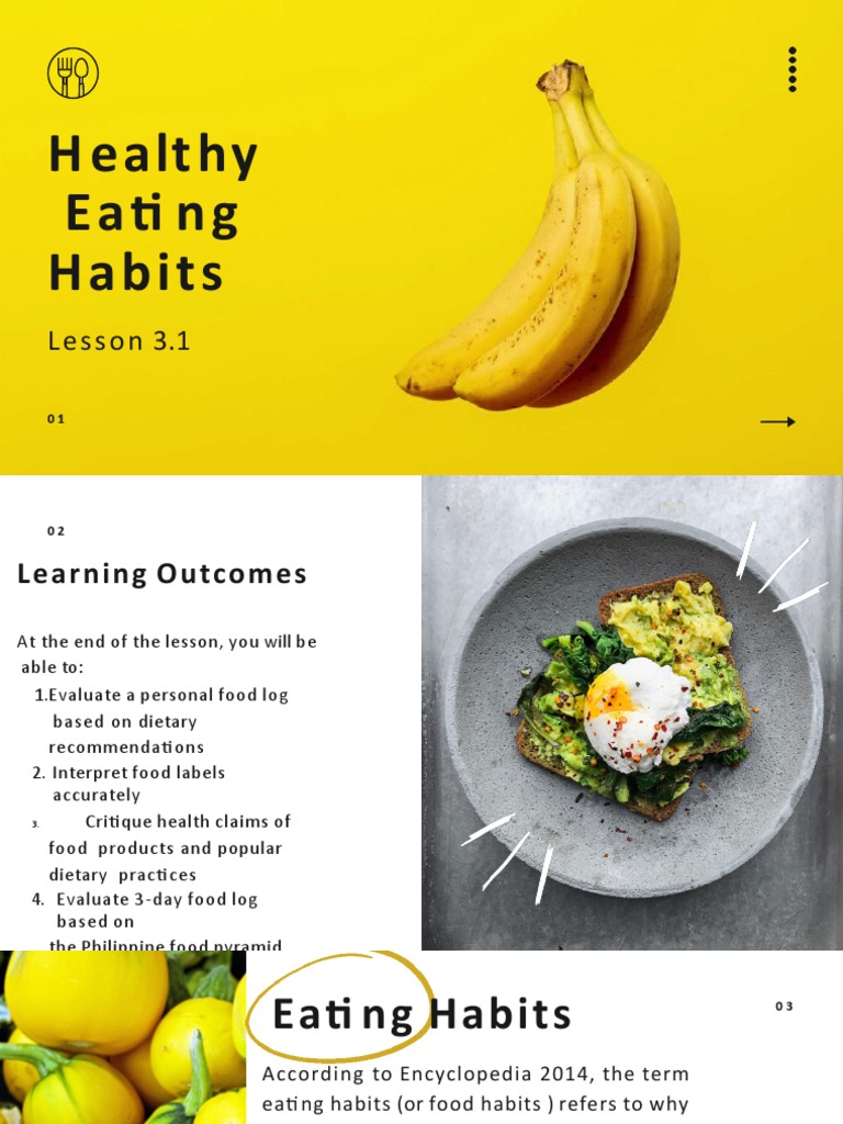 Healthy Eating Habits | PDF | Nutrients | Carbohydrates