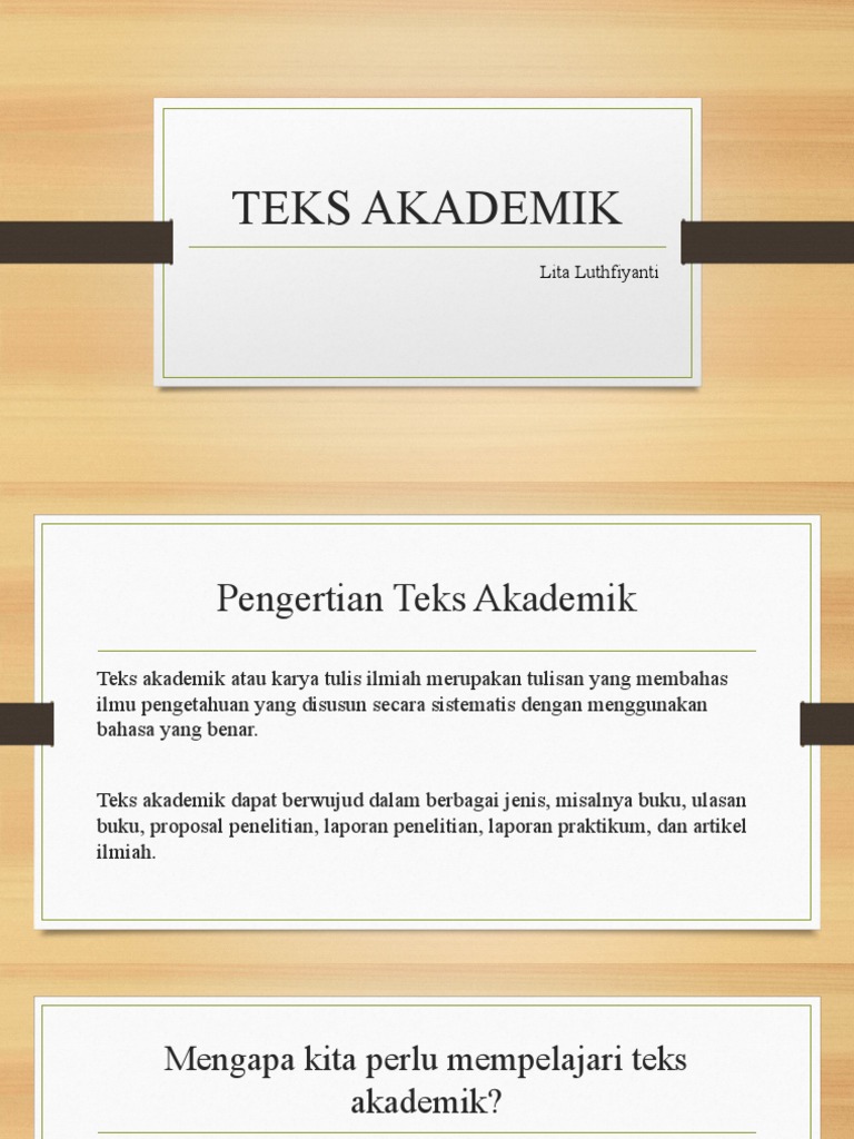 Teks Akademik Lengkap | PDF