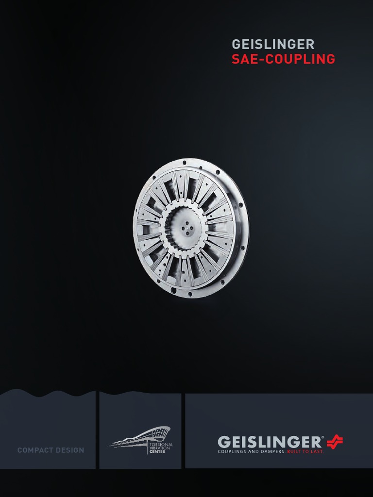 Geislinger SAE-couplings - en | PDF | Rotation Around A Fixed Axis | Screw