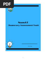 NumAT (Numeracy Assessment Tool) | PDF | Reading Comprehension | Mathematics