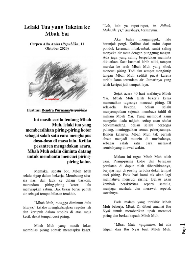 Lelaki Tua Yang Takzim Ke Mbah | PDF