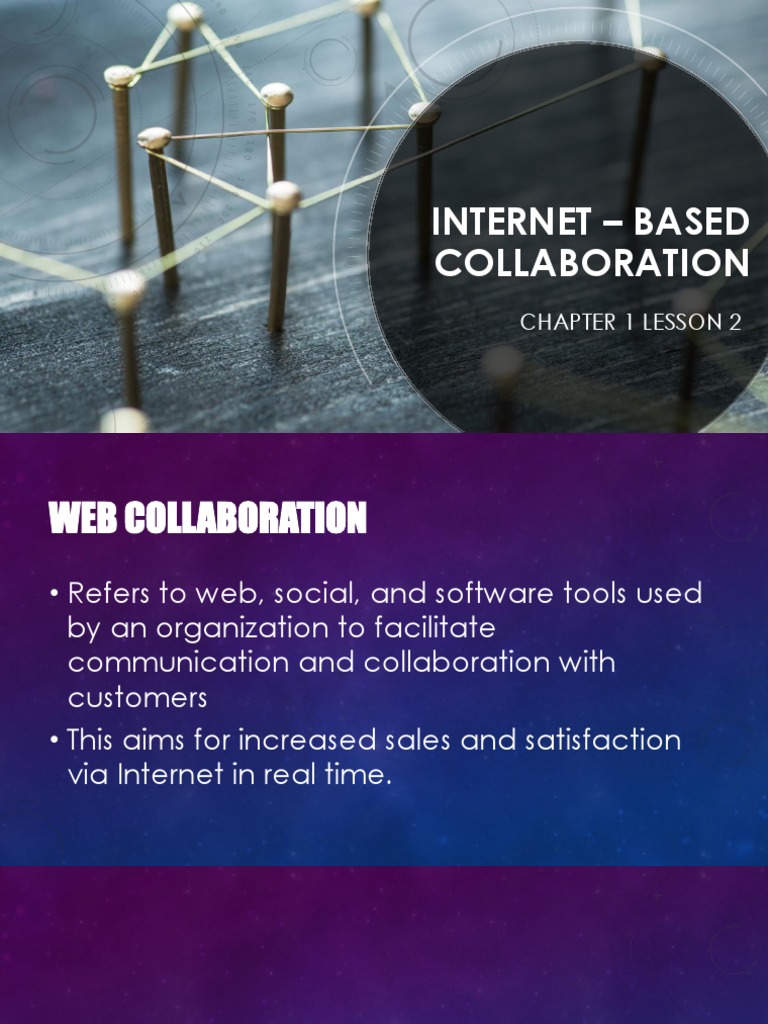 Internet - Based Collaboration: Chapter 1 Lesson 2 | PDF | World Wide Web | Internet & Web