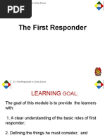First Responder Duties at Crime Scenes | PDF | Crime Scene | Forensic ...