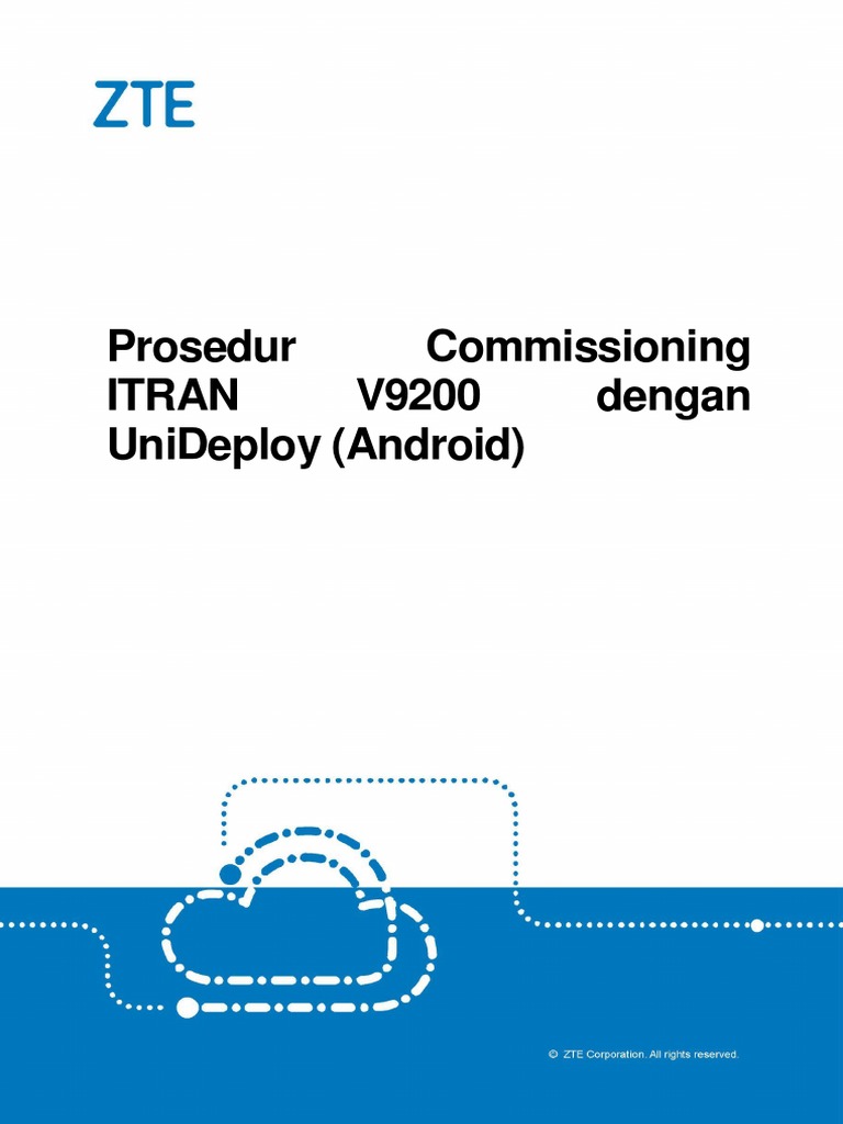 Prosedur Commissioning ITRAN V9200 Dengan UniDeploy v1.0 | PDF