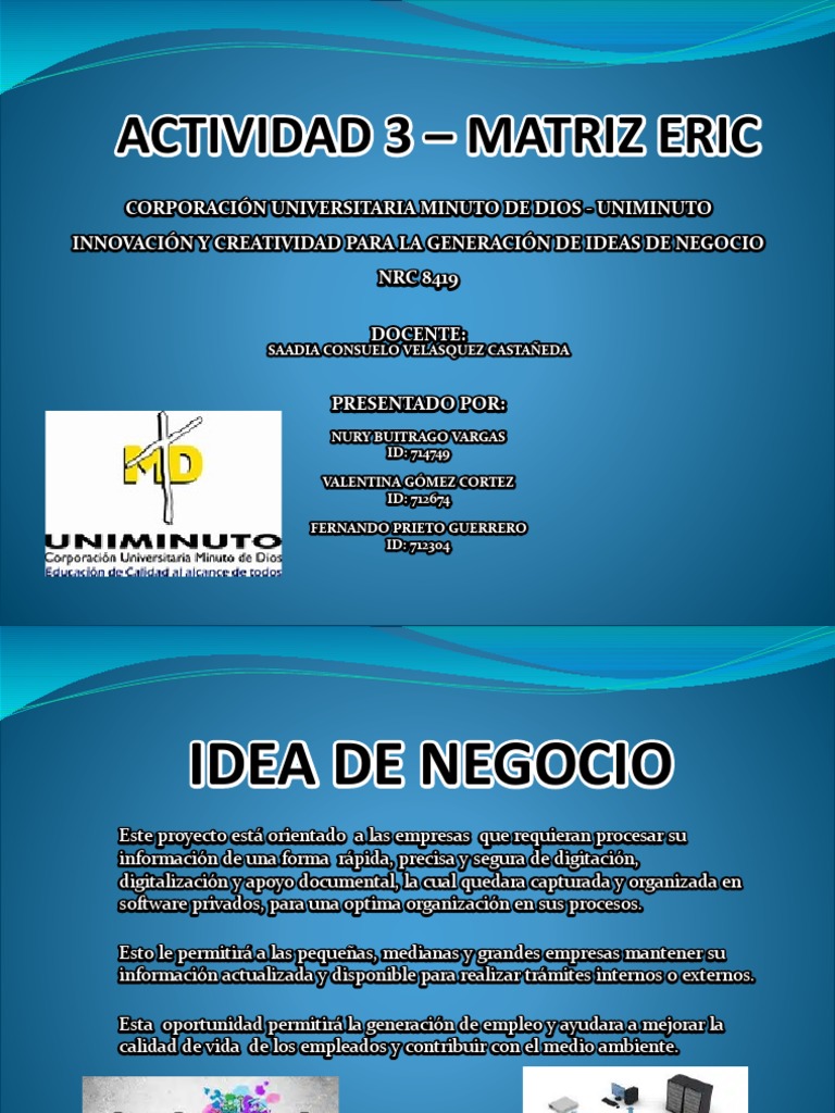 Actividad 3 - Matriz Eric | PDF | Economias