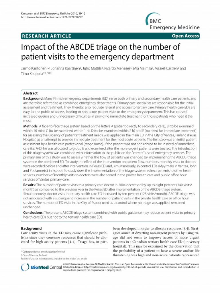 ABC Triage | PDF