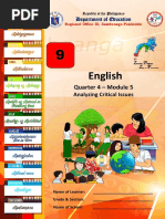 Q3 English 9 Module 3 | PDF | Truth | Learning