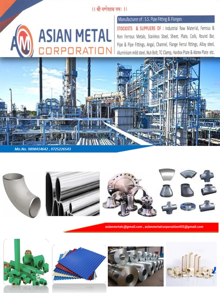 Asian Metal Corporation Product Overview | PDF | Pipe (Fluid Conveyance ...