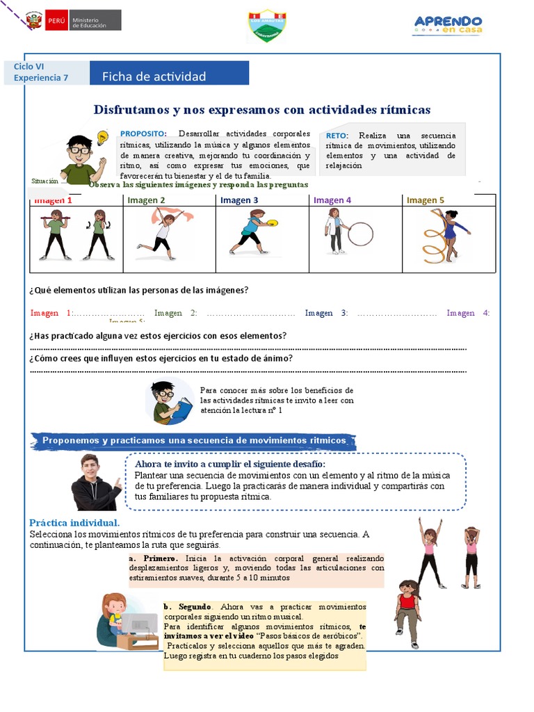 Ficha Actividad 2 Estud. 1°2° | PDF | Ritmo
