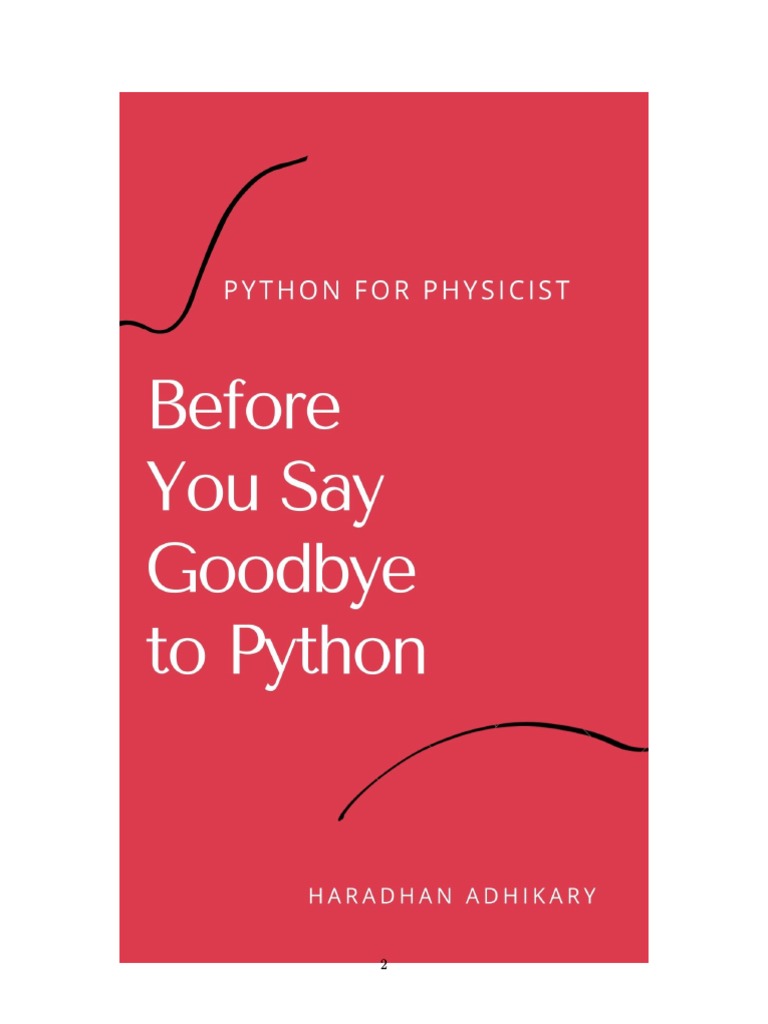 Python For Physicist by HA | PDF | Prime Number | Filename