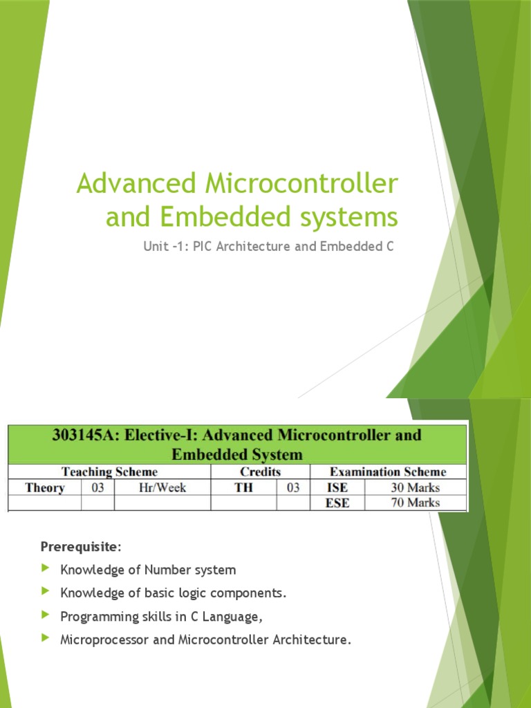 Advanced Microcontroller and Embedded Systems | Download Free PDF | Integer (Computer Science ...