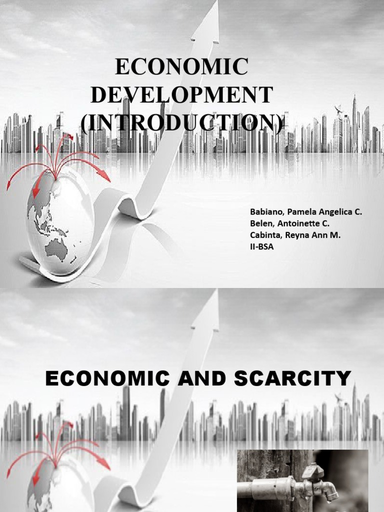 Economic Development (Introduction) : Babiano, Pamela Angelica C. Belen ...