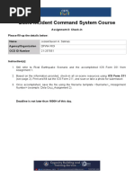 Basic Incident Command System Course: Activity Packet For Trainees ...