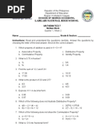 Department of Education: Project All-Numerates Grade Five Answer Sheet ...