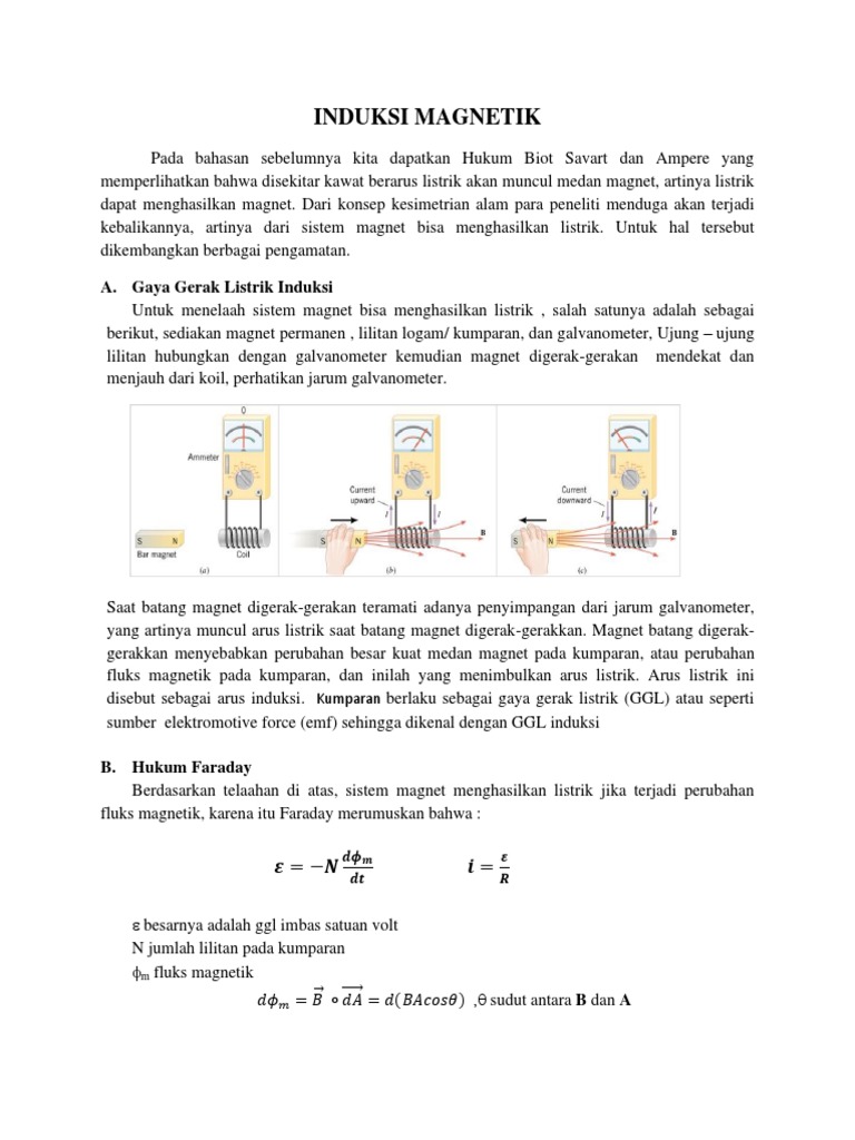 Induksi Magnetik dan Arus Listrik | PDF | Teknologi & Rekayasa