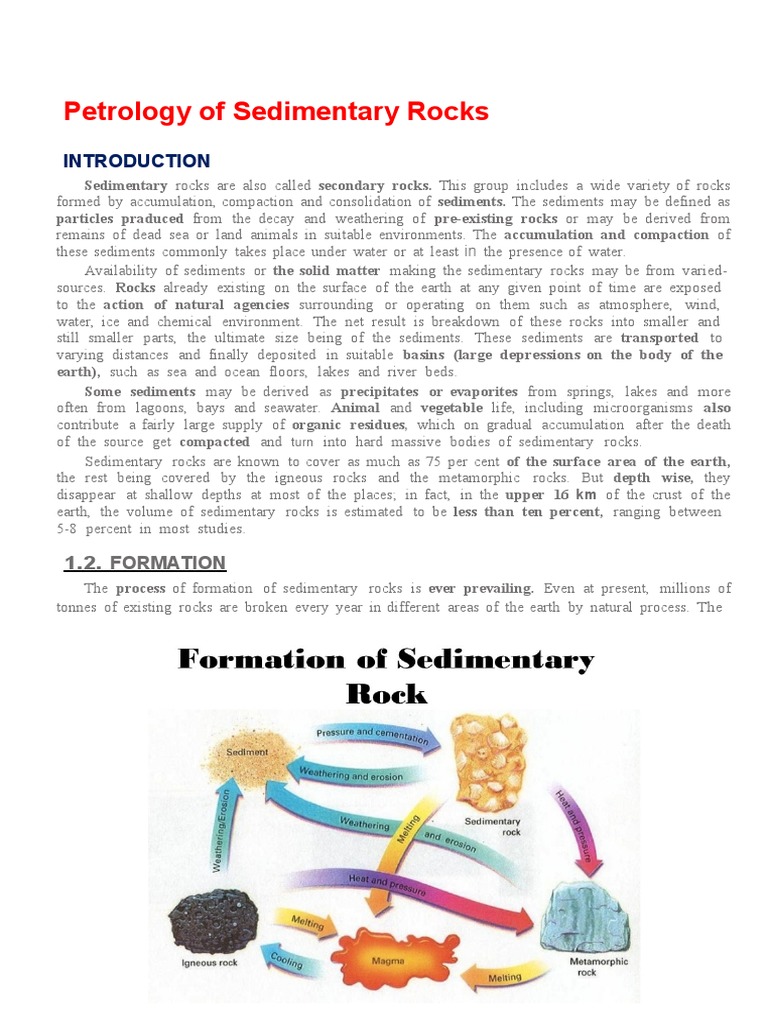 Petrology of | PDF | Sedimentary Rock | Rock (Geology)