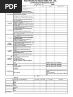 PRODUCT AUDIT CHECKLIST PCB Template | PDF