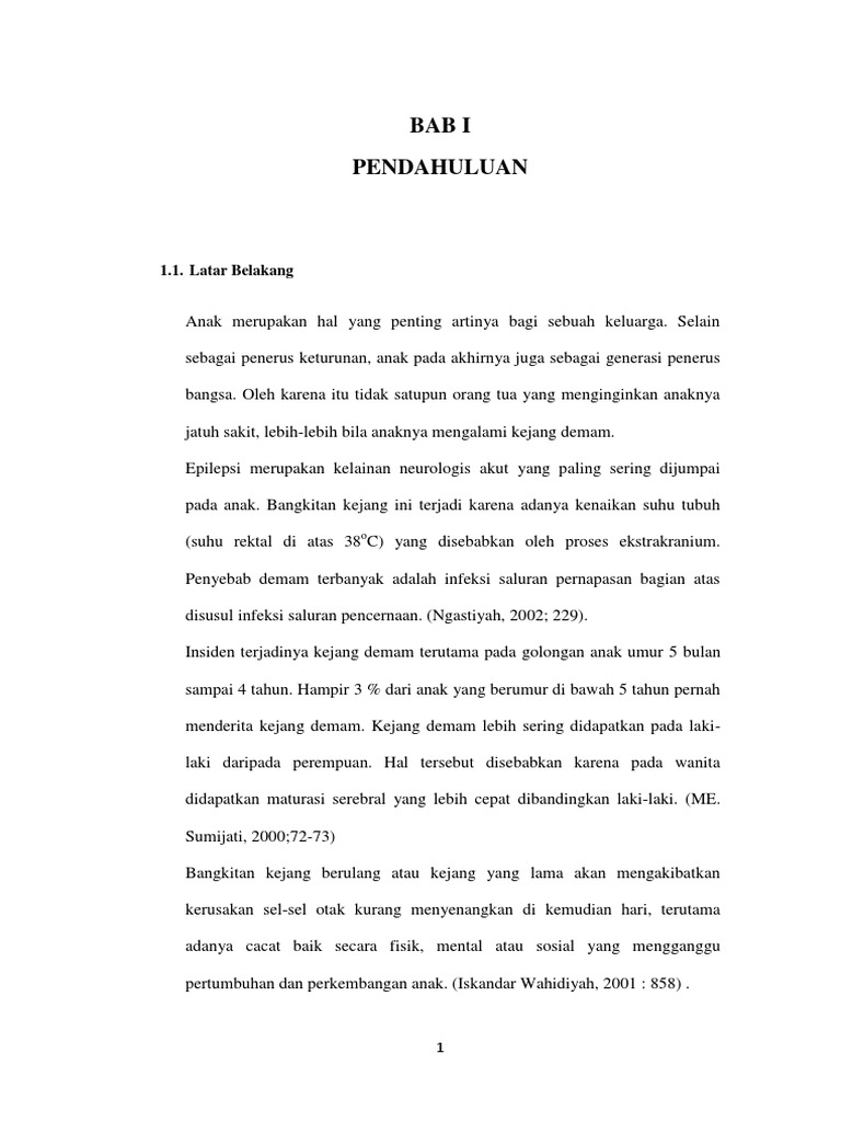 Asuhan Keperawatan Epilepsi Pada Anak | PDF Asuhan Keperawatan Epilepsi Pada Anak | PDF