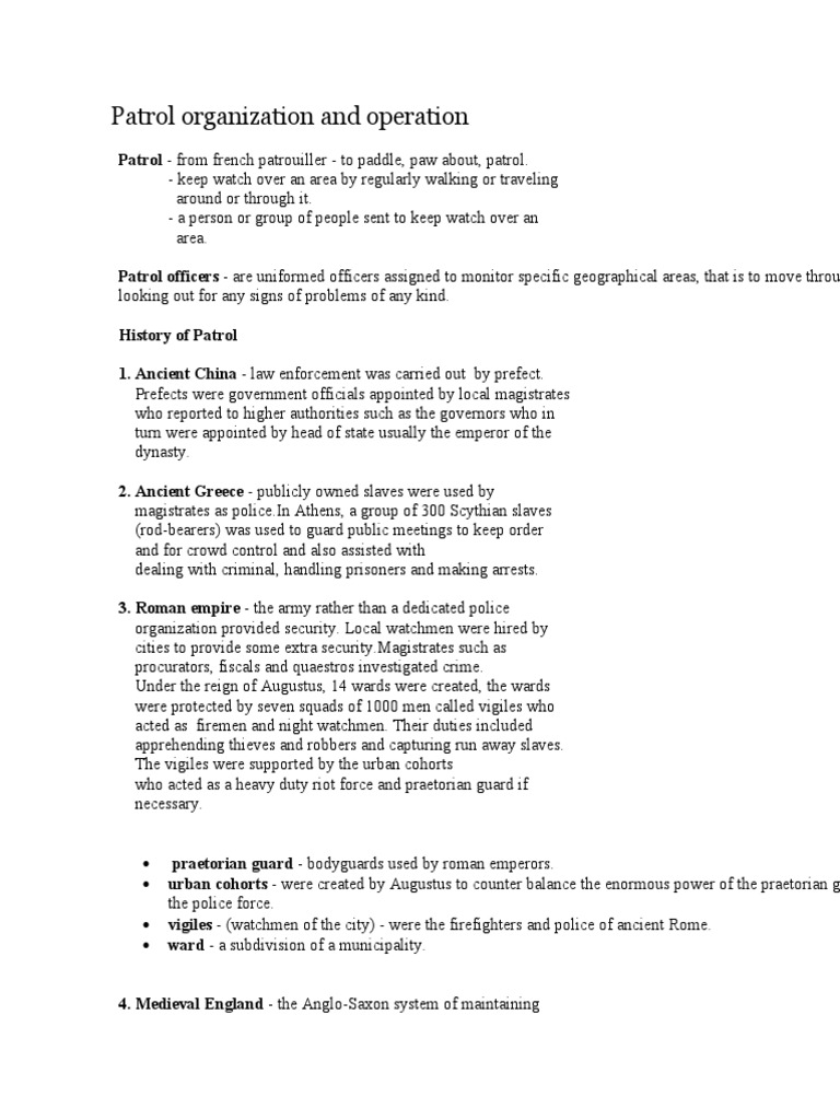 A Comprehensive Overview of the History and Models of Policing and ...