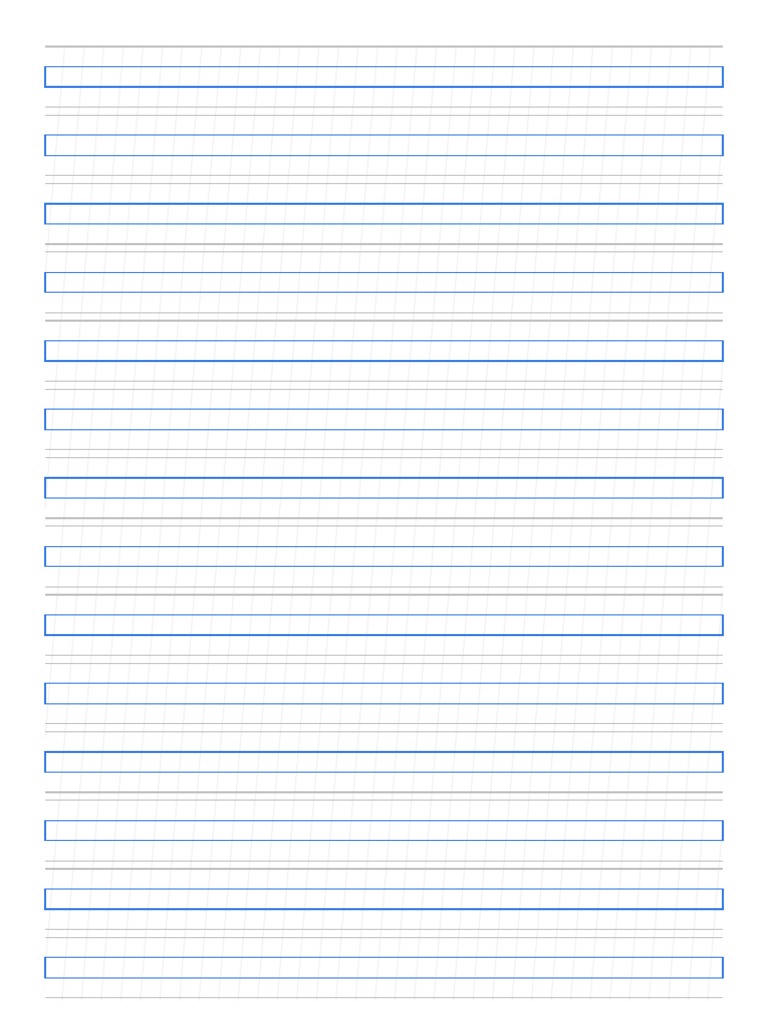 Sample Calligraphy Practice Paper | PDF