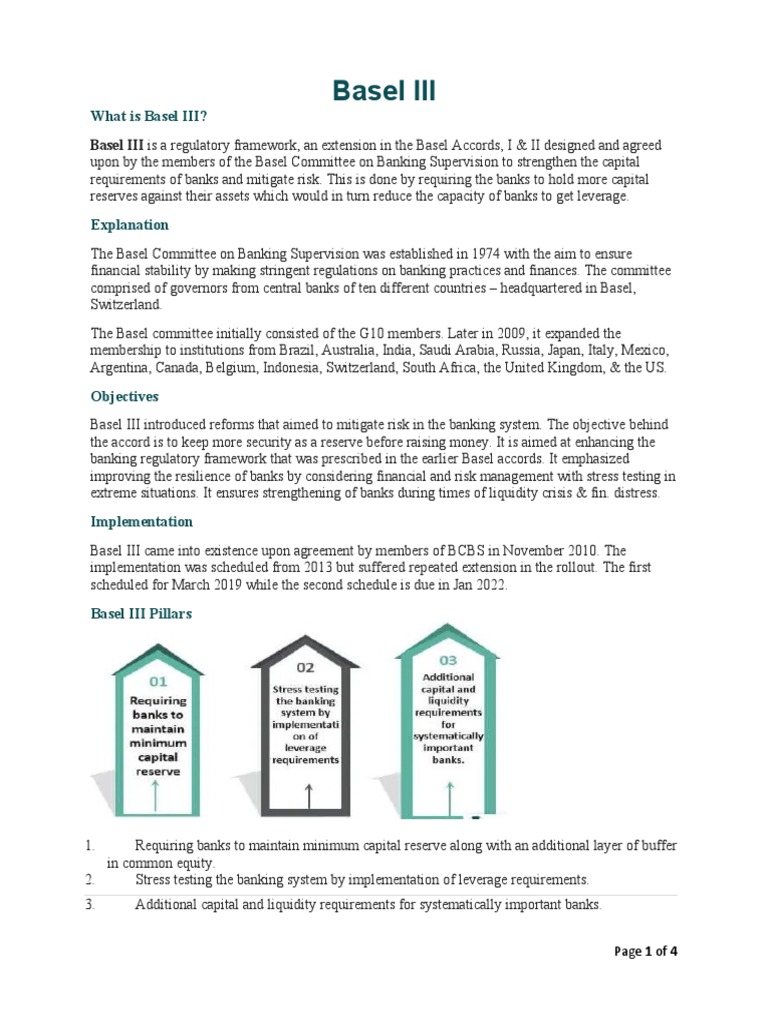 What Is Basel III and Overview of Basel Framework in Pakistan ...