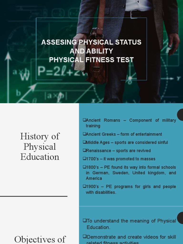 Assesing Physical Status and Ability Physical Fitness Test | PDF ...