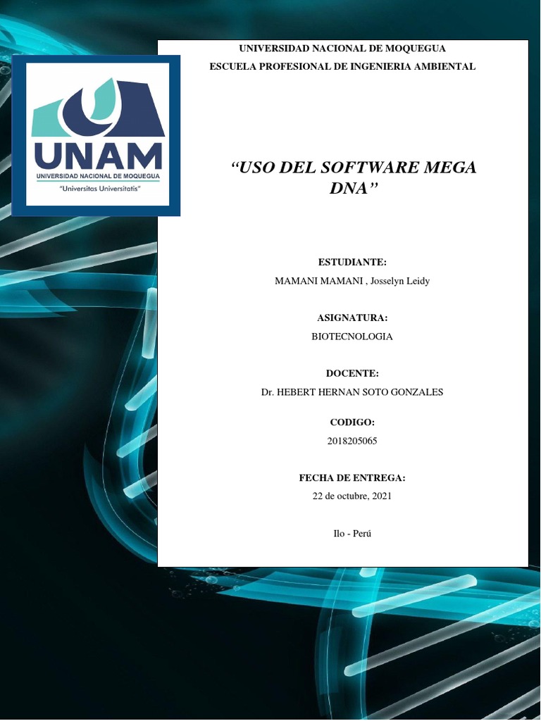 Uso Del Software Mega Dna | PDF | Alineación de secuencia | Biología