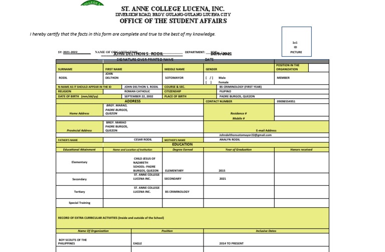 Rodil John Delthon S. | PDF