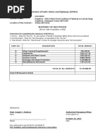 Bill of Quantities (Form DPWH-INFR-17 and 18) | PDF | Economic Sectors ...
