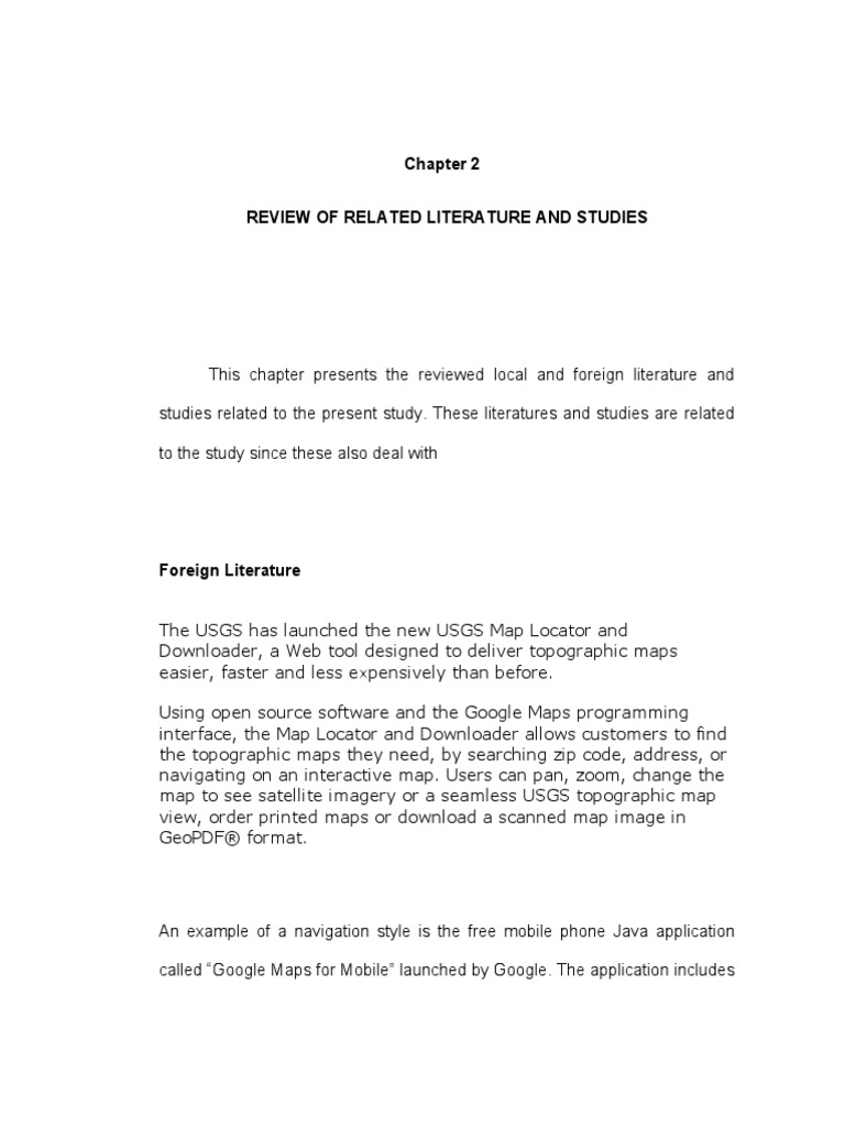 Chapter 2 Review of Related Literature A | PDF | Global Positioning ...