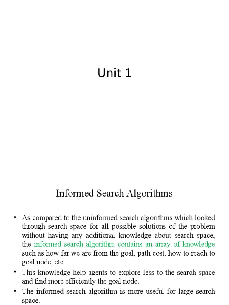 Informed Search & Heuristic Algorithms | PDF | Mathematics | Mathematical Analysis
