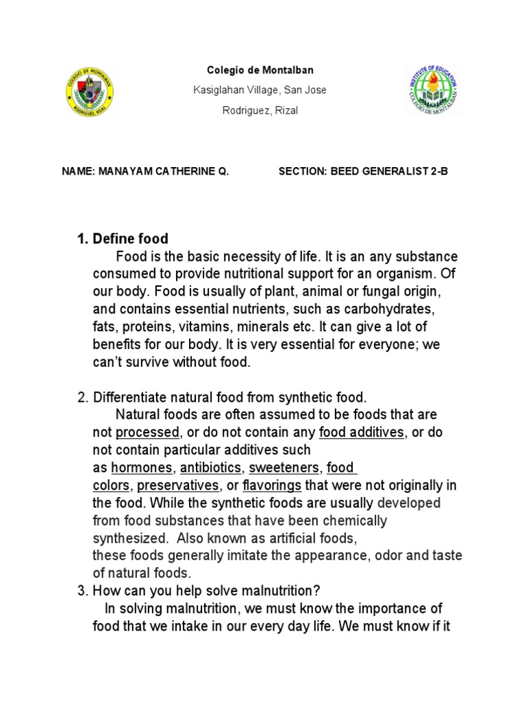 Tle Activity | PDF | Foods | Breads