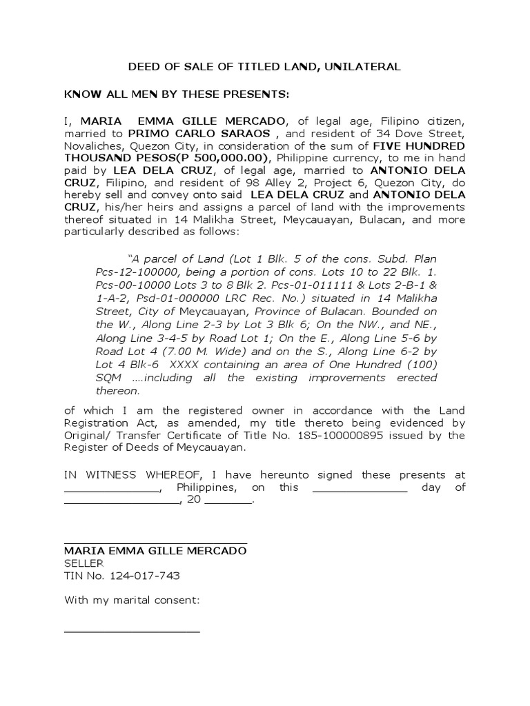 Unilateral Contract | PDF | Land Law | Property