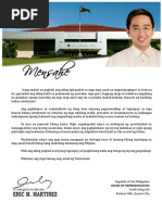 Opening Remarks Tagalog | PDF