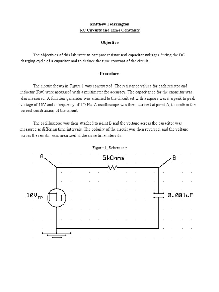 Lab Report 6 | Download Free PDF | Capacitor | Electrical Network