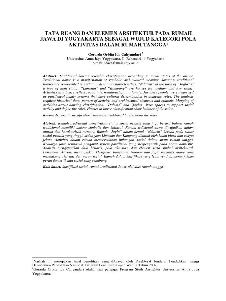 Tata Ruang Dan Elemen Arsitektur Pada Rumah | PDF