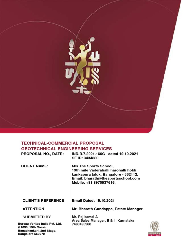 Technical-Commercial Proposal Geotechnical Engineering Services | PDF ...