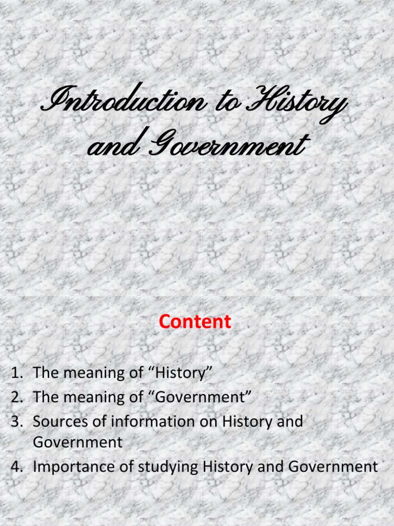 Introduction To History and Government | PDF | Government | Democracy
