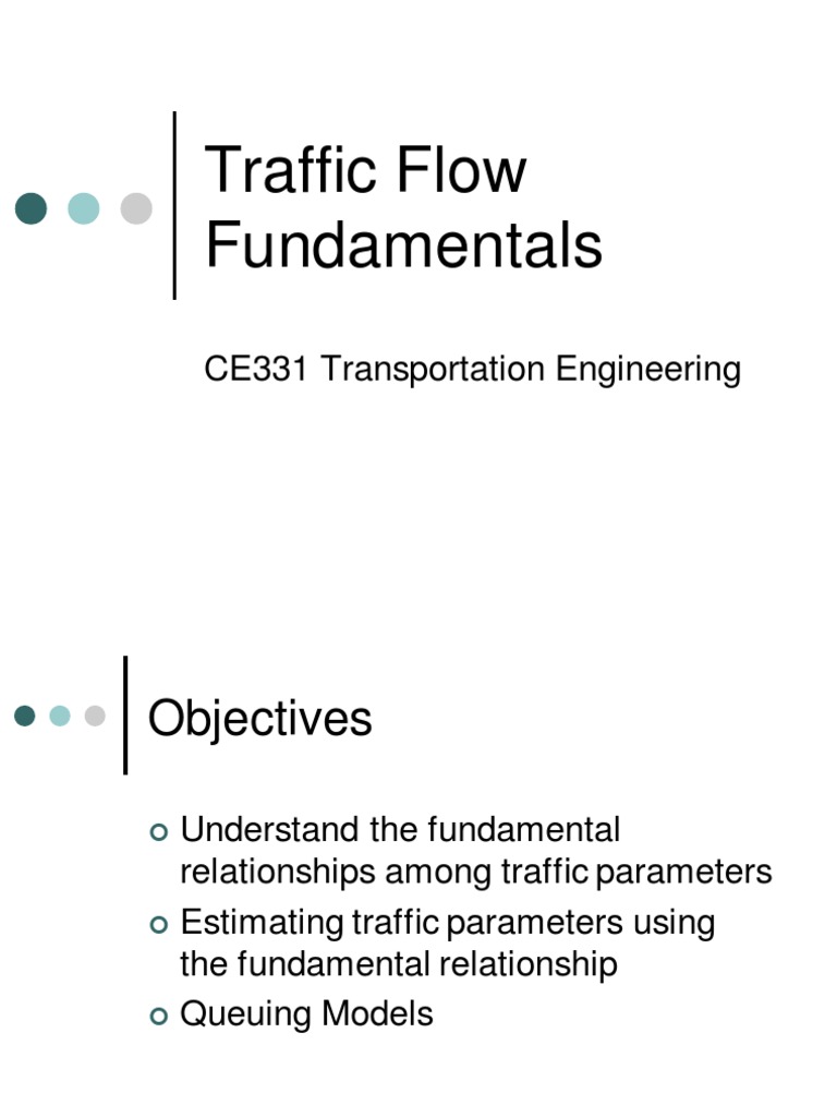 Traffic 4 TrafficFlowFundamentals | PDF | Applied Mathematics | Mathematics