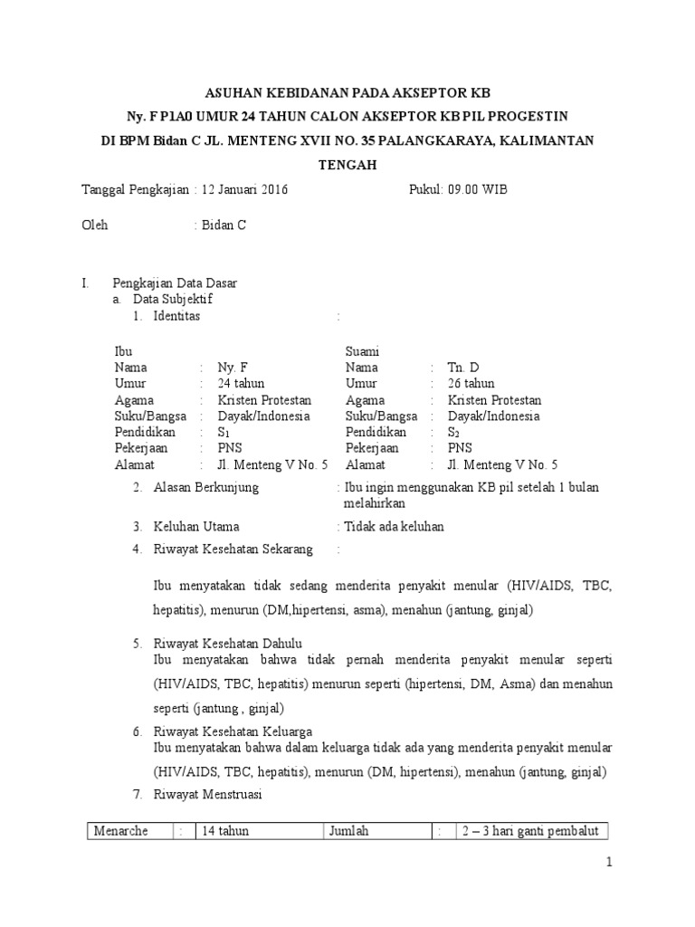 Askeb Akseptor KB Pil Progestin Baru 2 PDF Free | PDF | Pengembangan ...