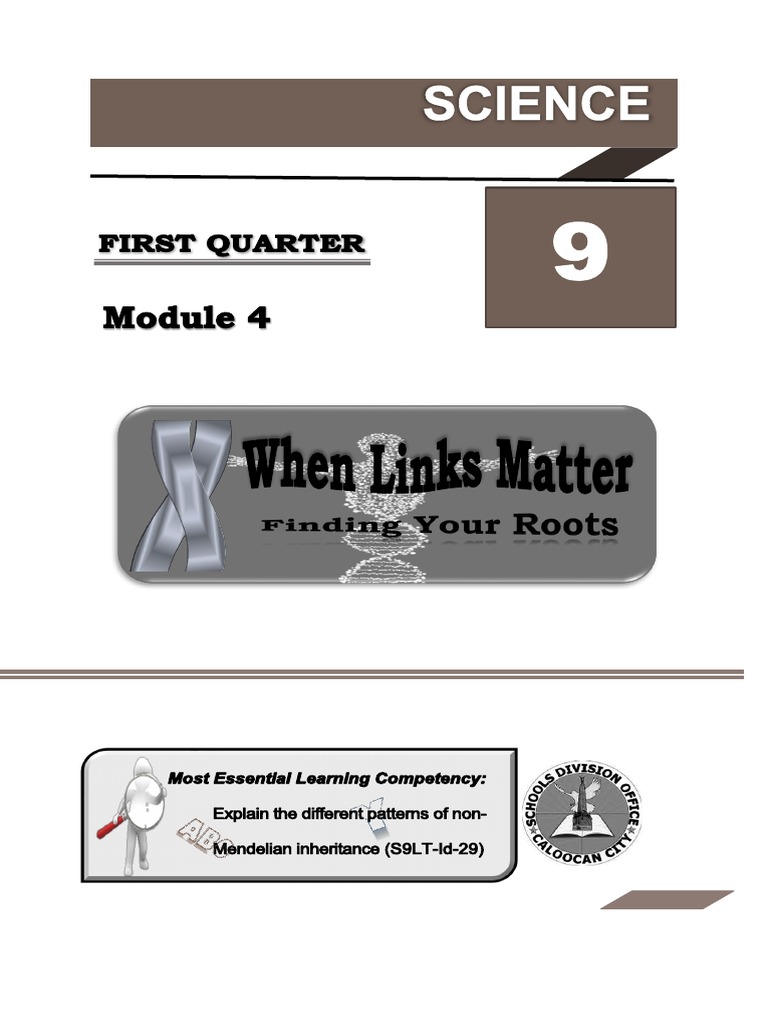 Science 9 Q1 Week 4 | PDF | Dominance (Genetics) | Allele