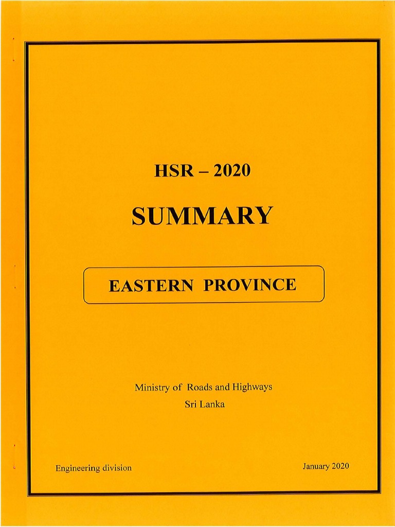HSR 2020-Ep | PDF | Concrete | Road