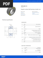SKF 6002 Deep Groove Ball Bearing Specs | PDF | Bearing (Mechanical ...