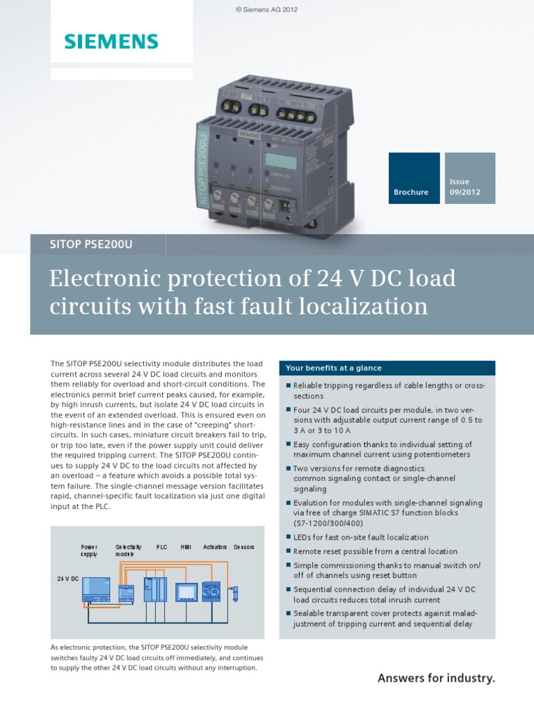 Siemens PDC Pse200u | PDF | Programmable Logic Controller | Power Supply