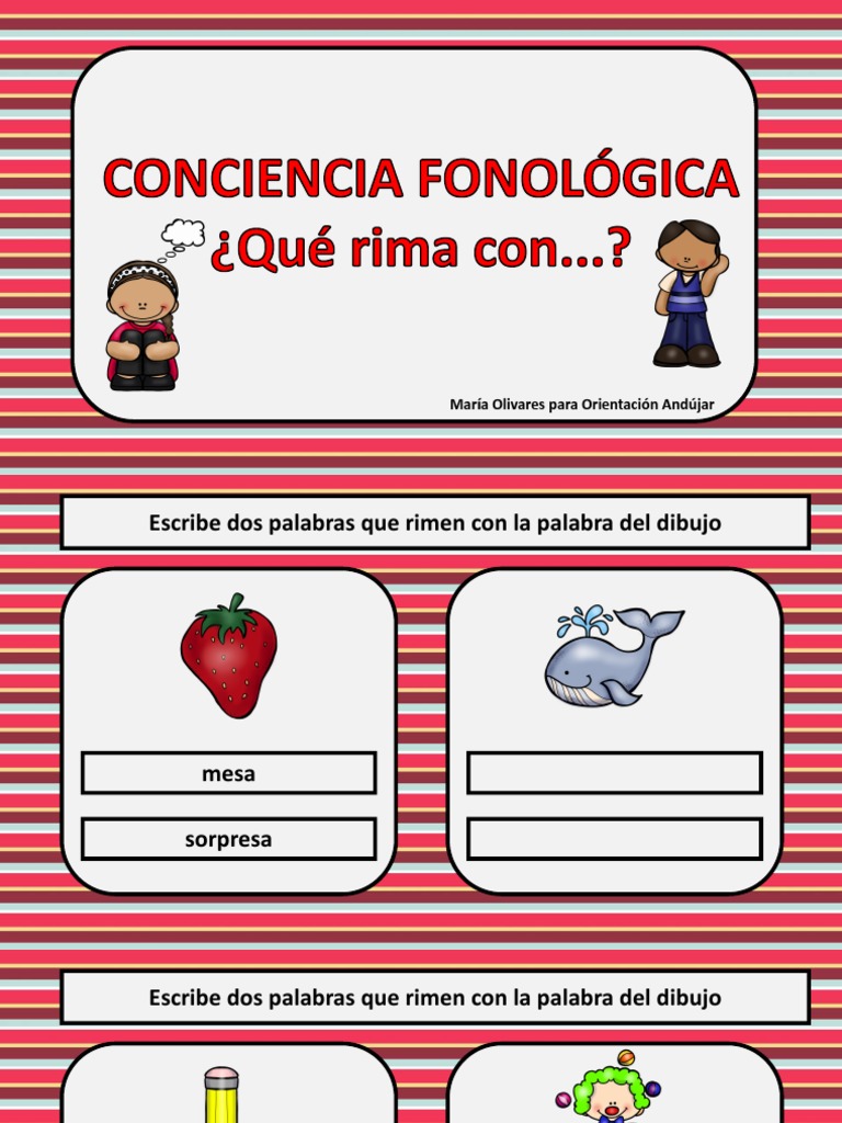 Rimas Conciencia Fonologica | PDF